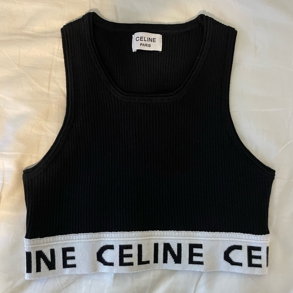 Celine | Tops | Celine Sports Bra Crop Top | Poshmark